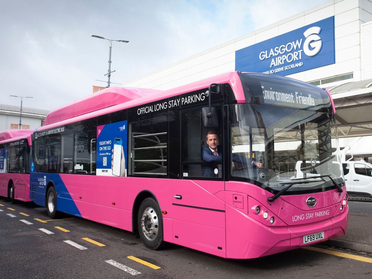 Glasgow first UK airport to introduce electric bus fleet | CiTTi Magazine