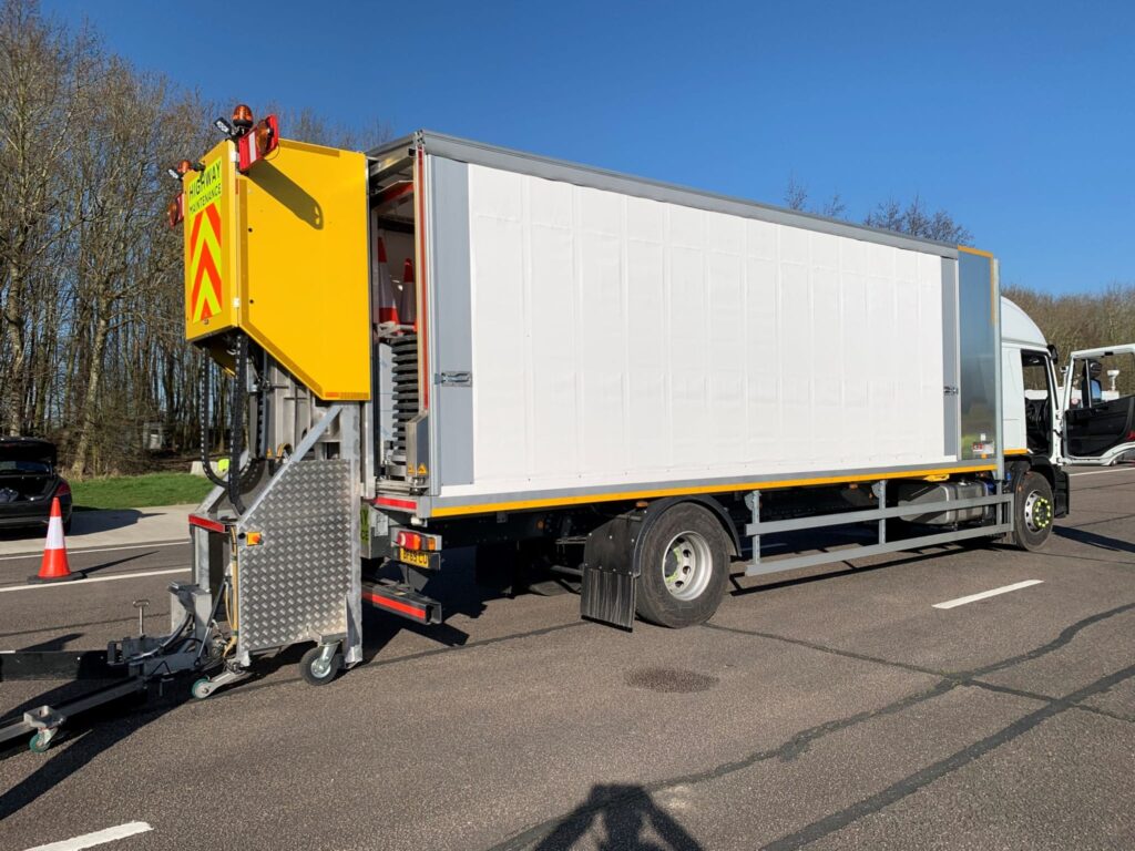 Highways England shares video of automated cone-laying vehicle | CiTTi ...