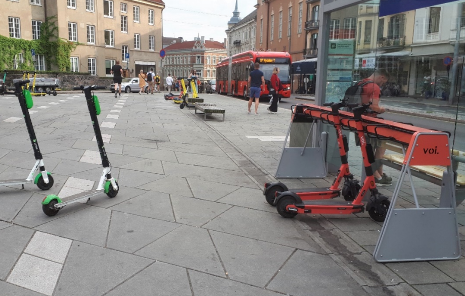 More dedicated e-scooter parking spots needed to reduce street clutter ...