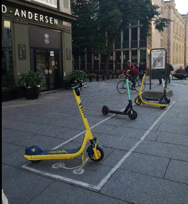More dedicated e-scooter parking spots needed to reduce street clutter ...