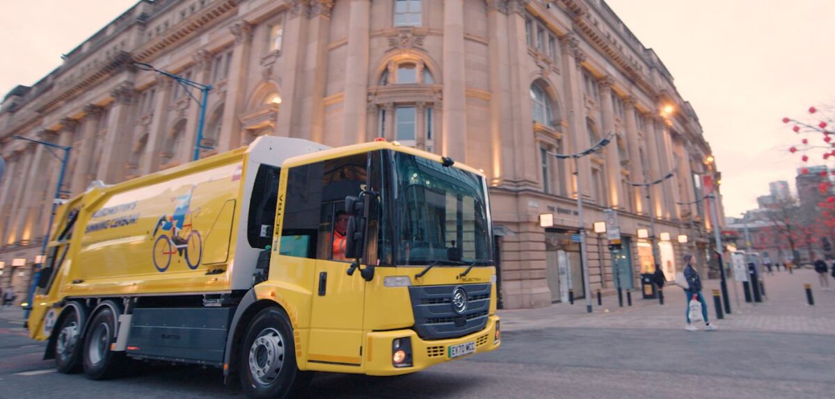 UK’s largest fleet of electric refuse vehicles launched in Manchester ...