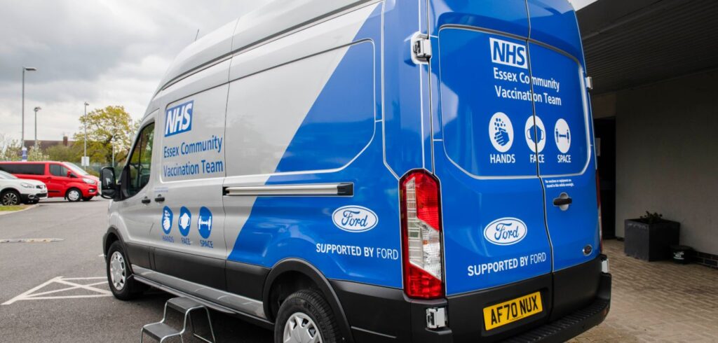 NHS and Ford trial converted Transit for Essex vaccine delivery | CiTTi ...