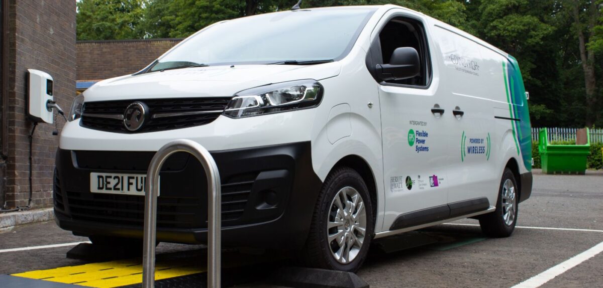 Wireless charging electric van trial launches in Edinburgh | CiTTi Magazine
