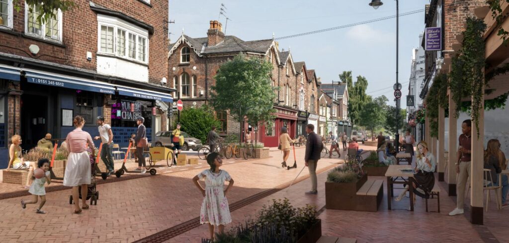 Liverpool’s Lark Lane reimagined as car-free by Voi | CiTTi Magazine