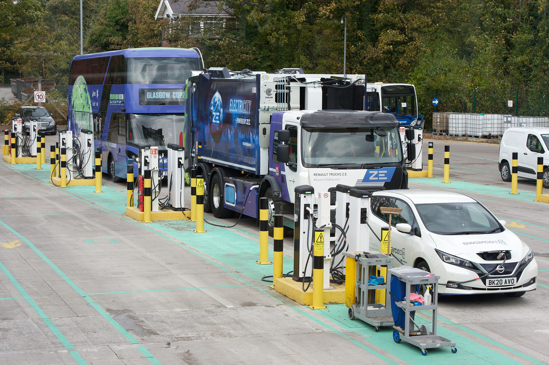 Multi-vehicle charging hubs key for commercial transport, energy ...