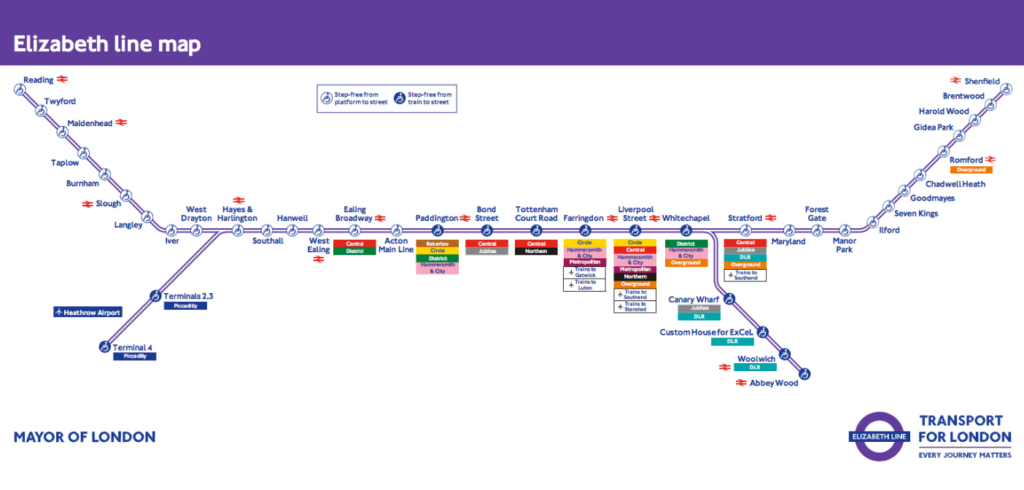 Elizabeth line unveiled on latest London Tube map | CiTTi Magazine