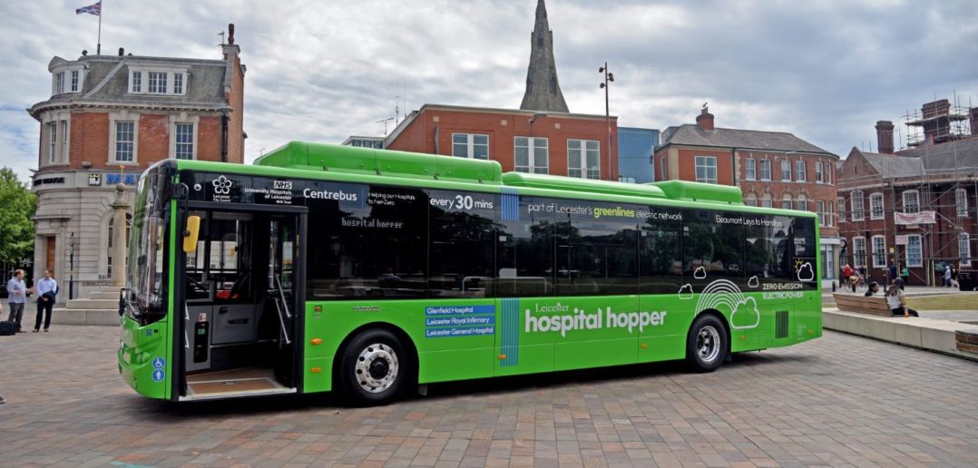Electric bus service for hospitals launched in Leicester | CiTTi Magazine