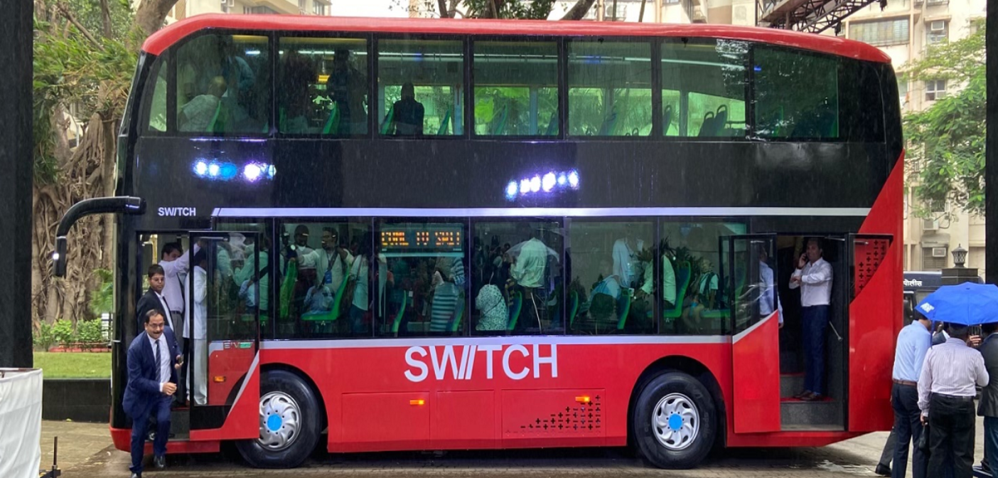 India's first electric double-decker bus launches in Mumbai | CiTTi ...