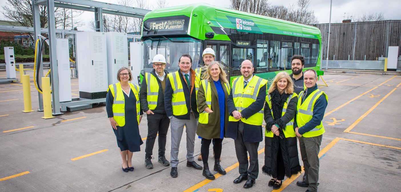 First Bus opens electrified 'depot of the future' in Leicester | CiTTi ...