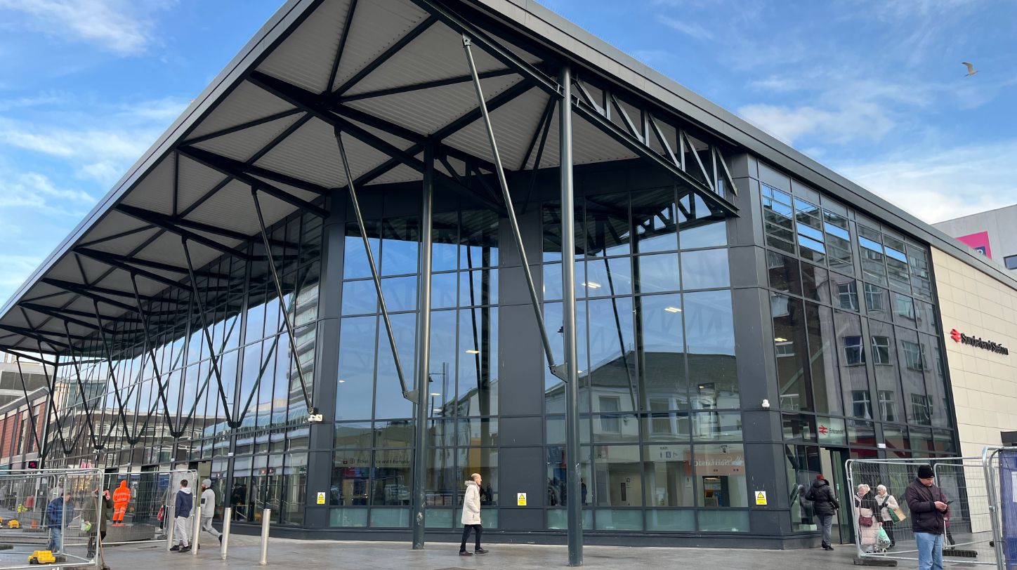 Sunderland opens multimillion-pound revamped train station entrance ...