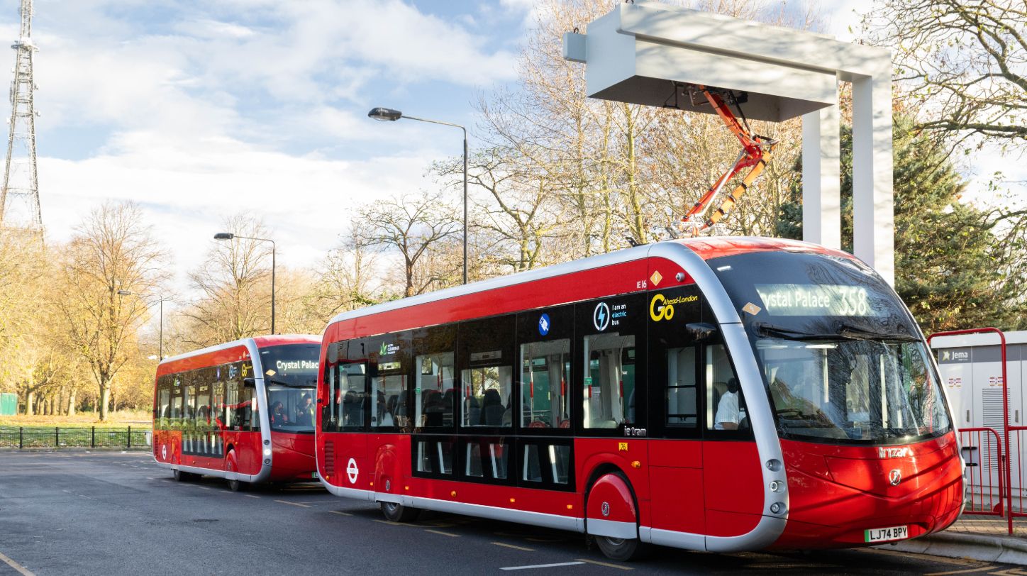 TfL introduces pantograph-powered buses between Crystal Palace and ...